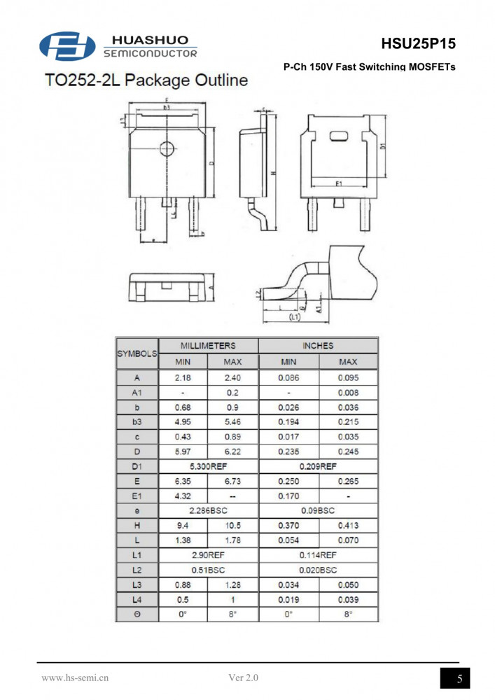 HSU25P15 datasheet page 5