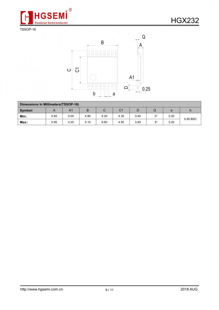 HGX232ECMT/TR datasheet page 9