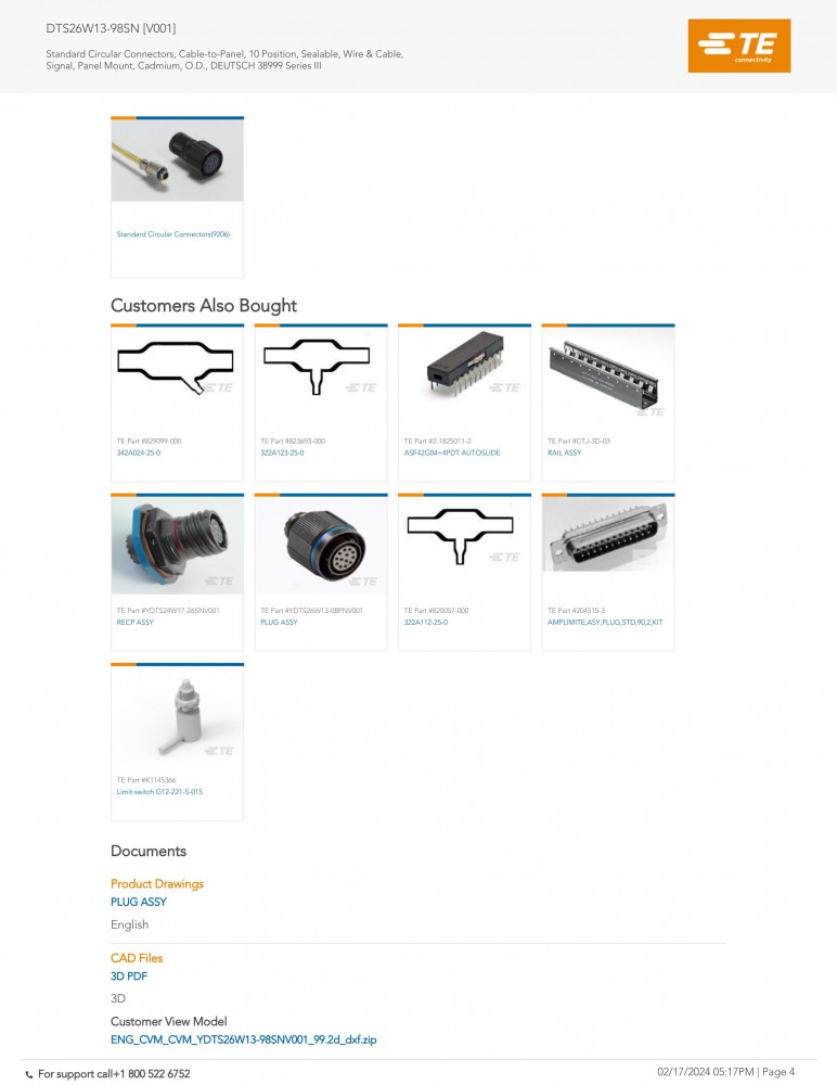 M39029/101-554 technical document page 4