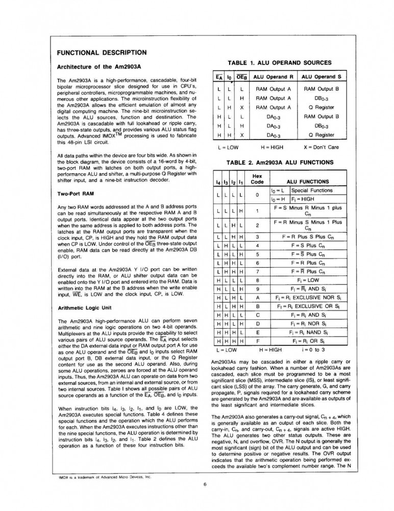 AM2903A datasheet page 7