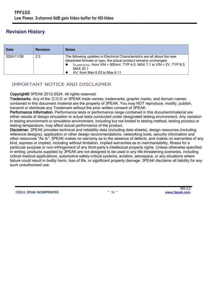 TPF153-SR datasheet page 10