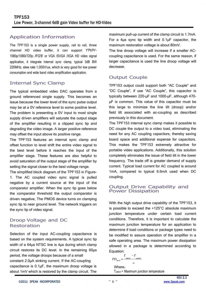 TPF153-SR datasheet page 6