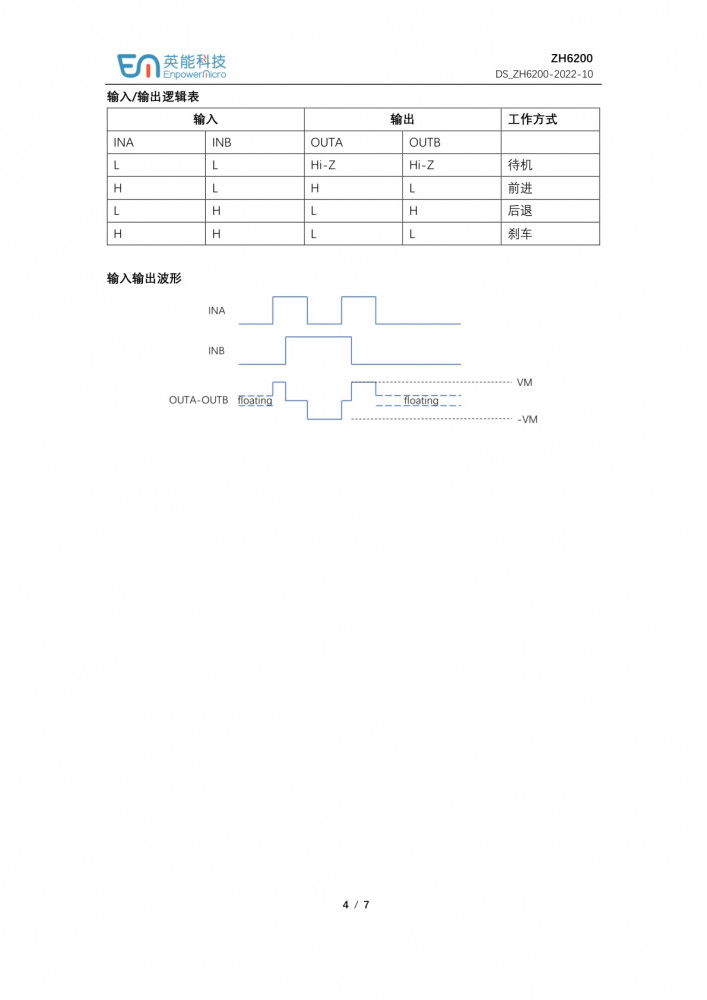 ZH6200 datasheet page 4