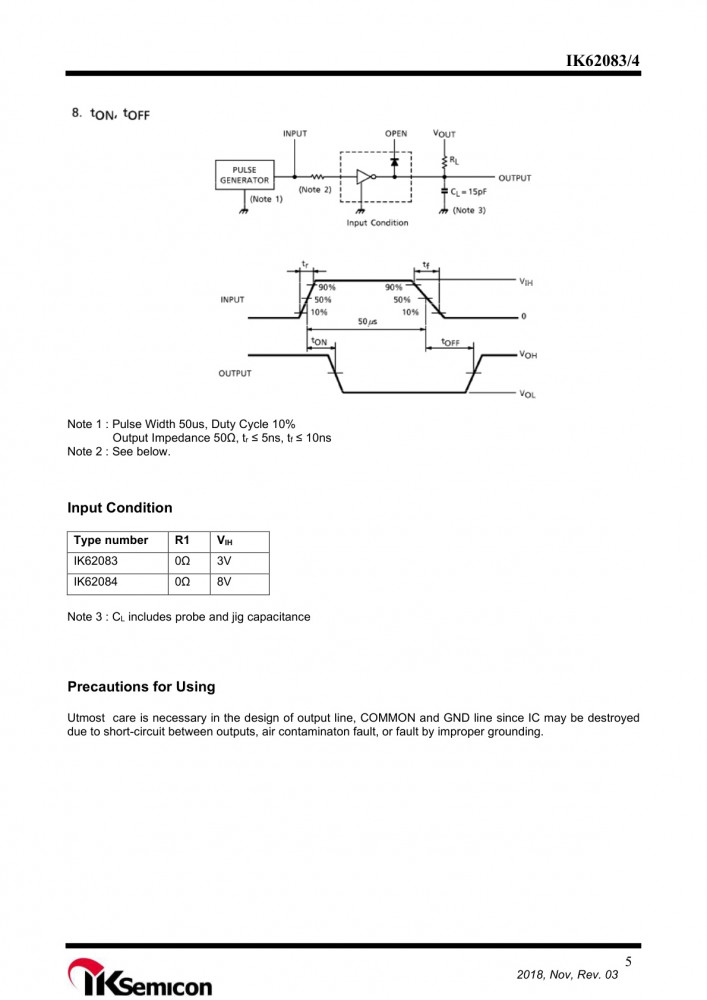 IK62083N datasheet page 5