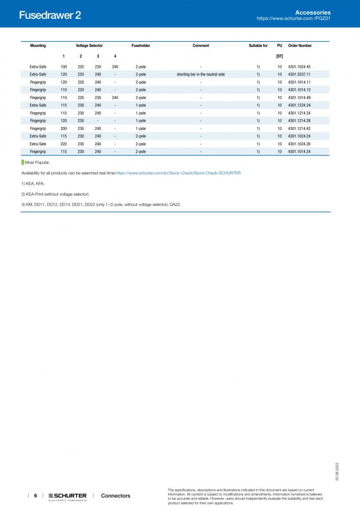 SCHURTER 4301.1413 documentation page 6