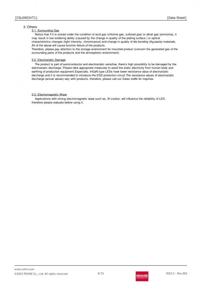 CSL0903VT1 technical document page 8