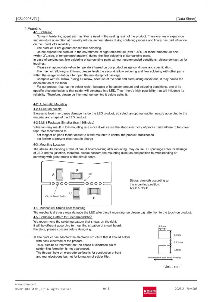 CSL0903VT1 technical document page 9