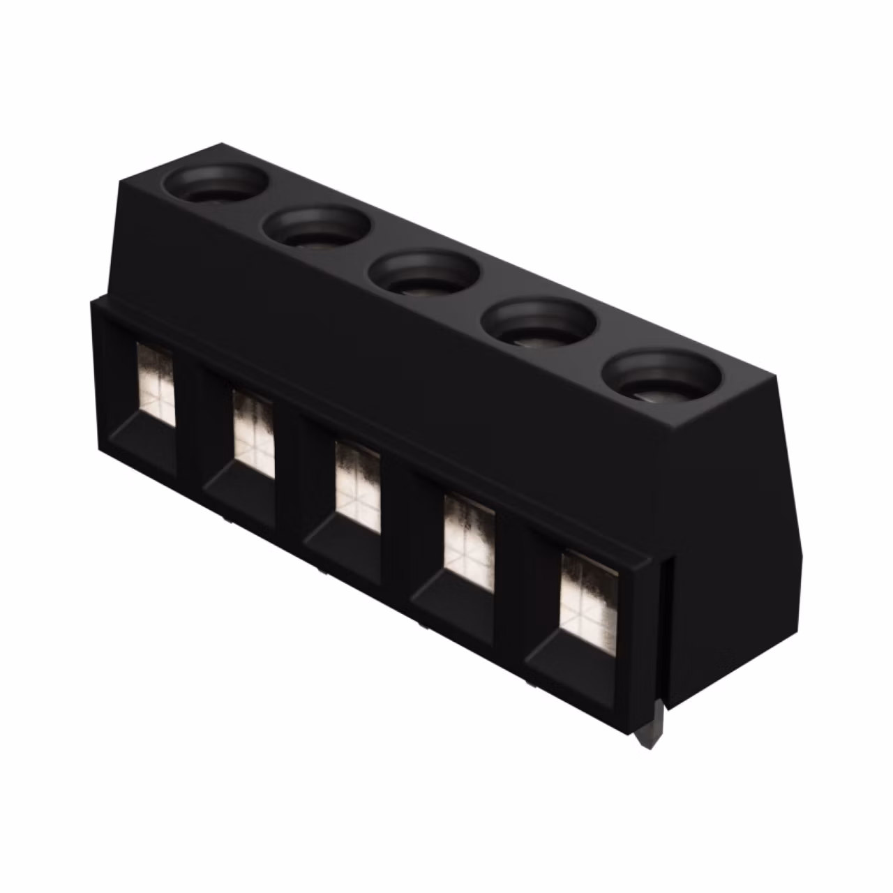 5.00mm Pitch Beau Eurostyle Low Profile, Single Level Modular Terminal Block, 5 Circuits for sale