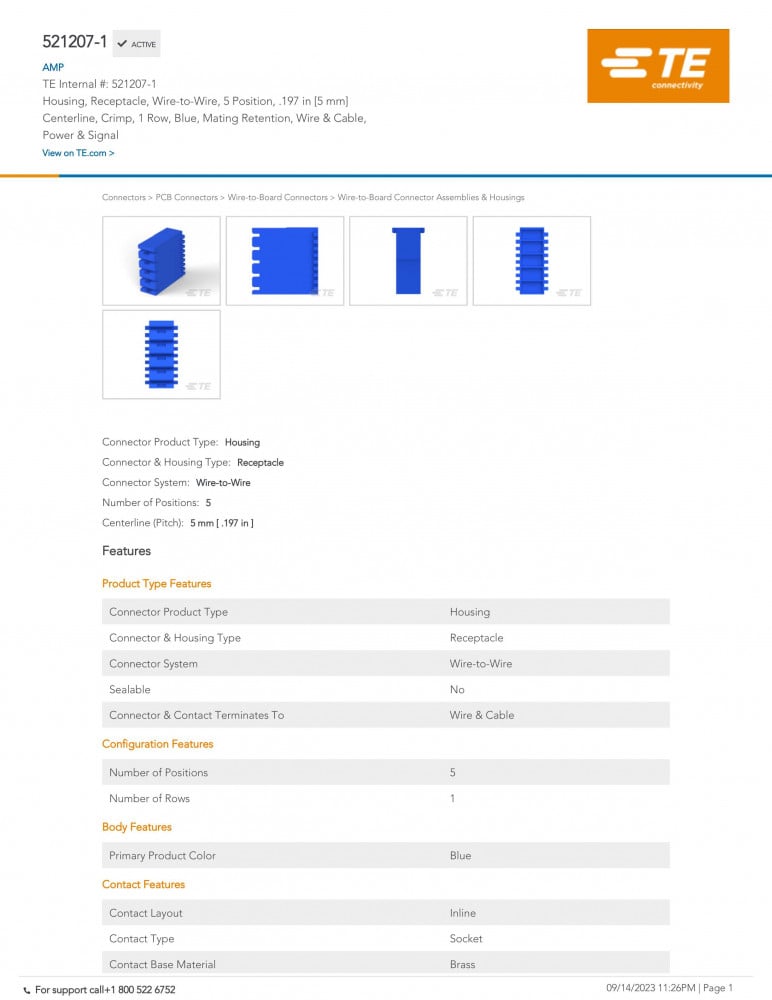 521207-1 technical document page 1