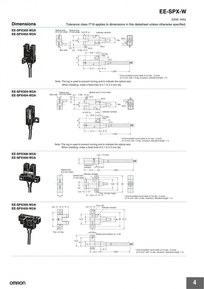 OMRON EE-SPX306-W2A datasheet page 4