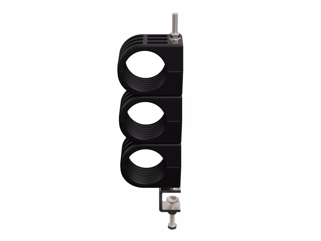 Single Side, 3-Hole, Feeder Clamp for 2-1/4