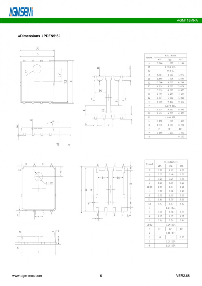 AGM418MNA datasheet page 6