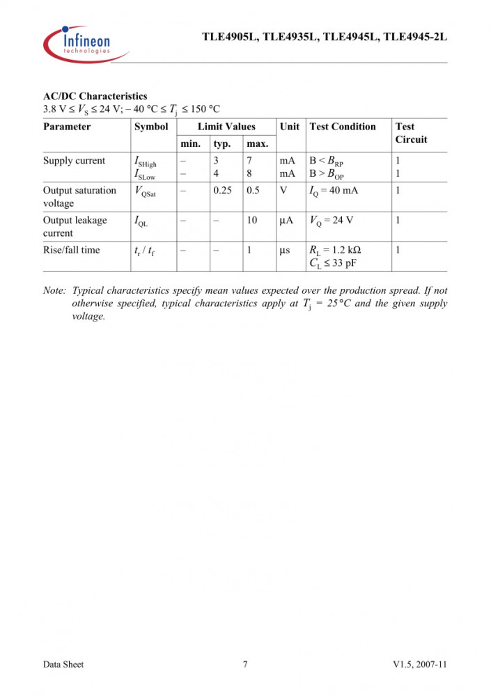 TLE4935L datasheet page 9