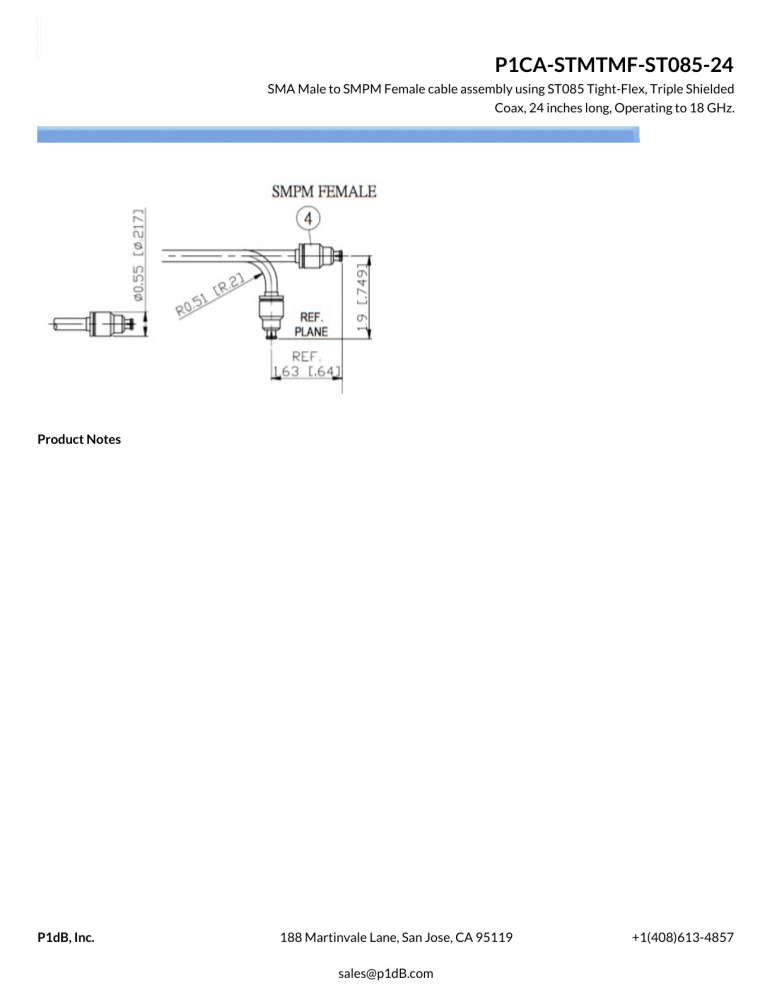 P1CA-STMTMF-ST085-24 technical document page 3