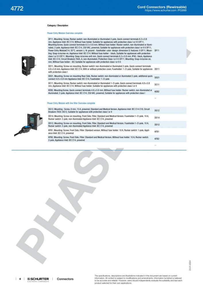 SCHURTER 4772.0210 datasheet page 4