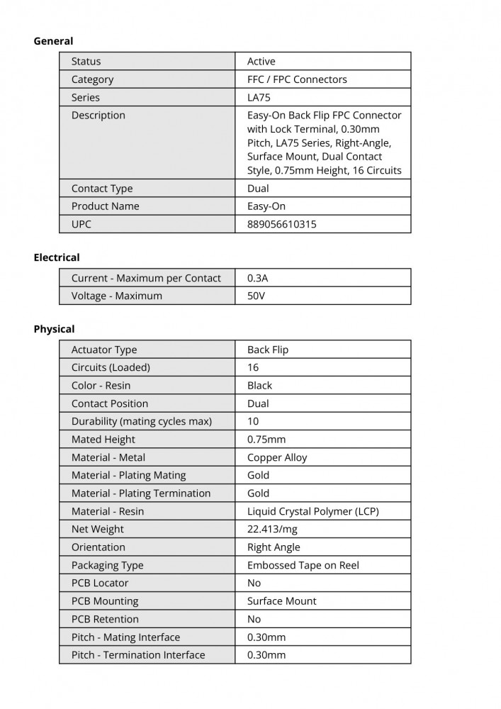MOLEX 5047541600 product document image 2