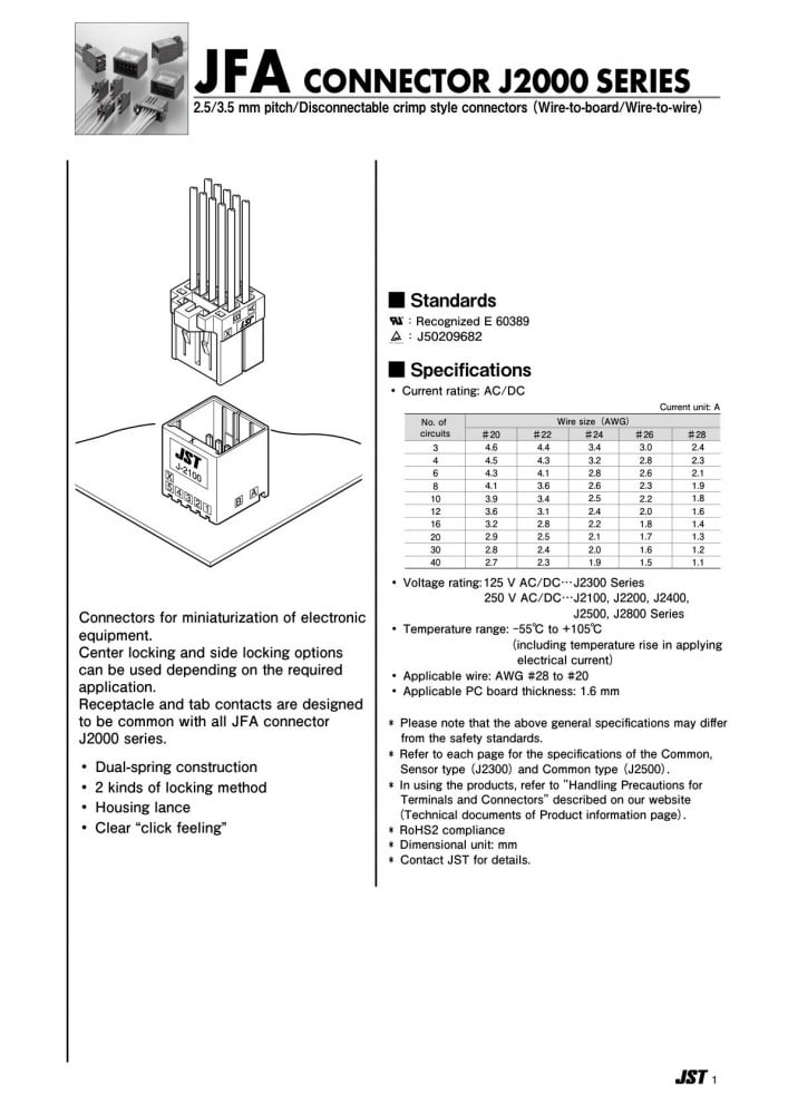 JST J2000 document page 1