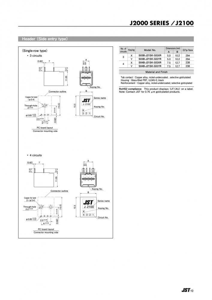 JST J2000 document page 10