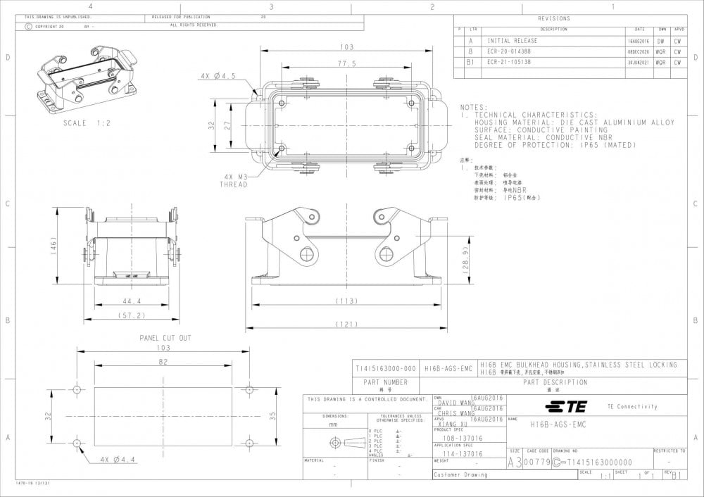 T1415163000-000 technical drawing preview