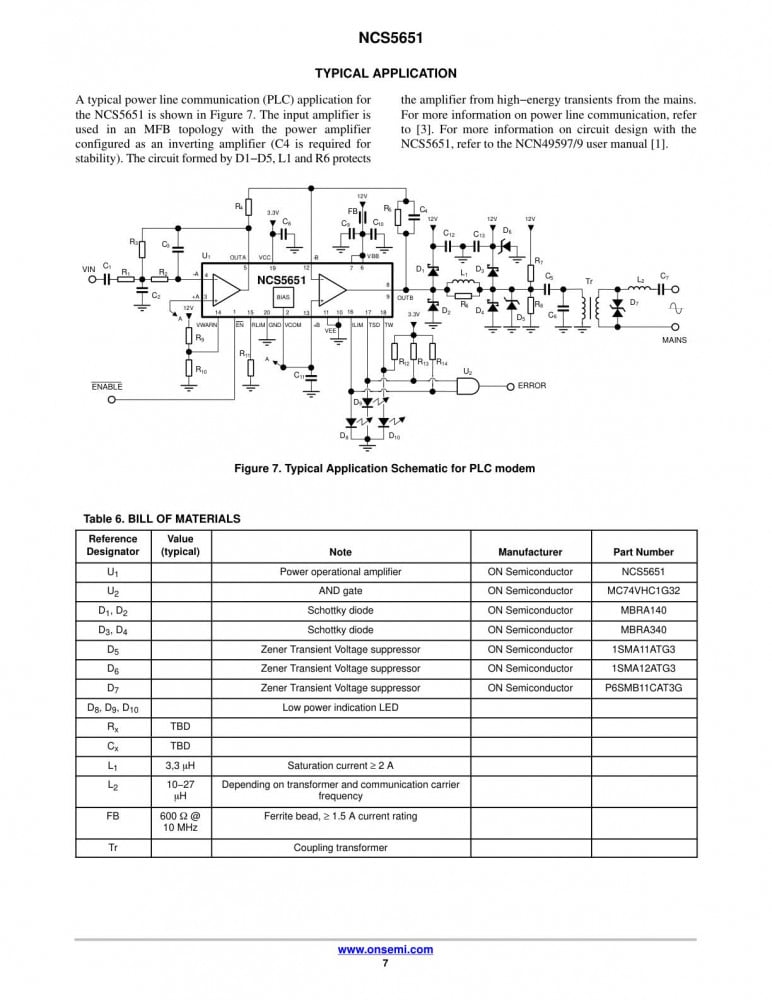NCS5651 technical document page 7