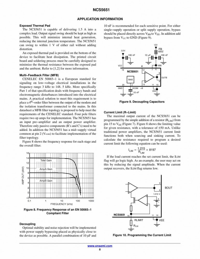 NCS5651 technical document page 8