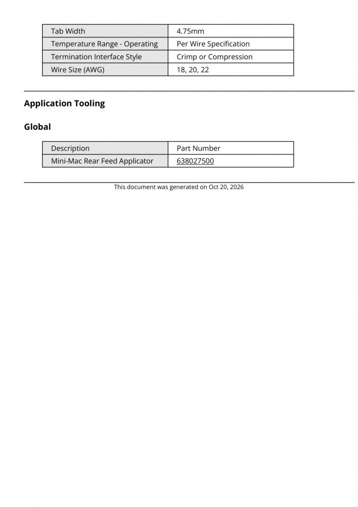MOLEX 190080009 document page 3
