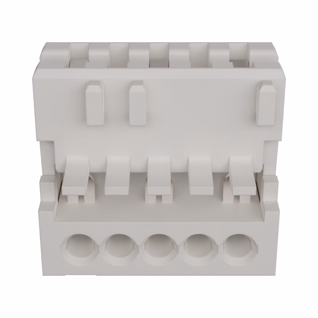 Appli-Mate RAST 2.5 Female Connector, 5.00mm Pitch, 3 Circuits, Position A, D and E Removed, Open Endwalls for sale