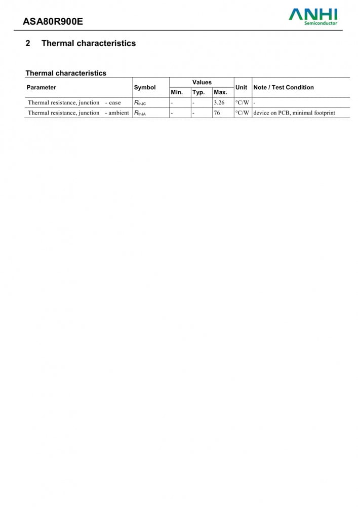 ASA80R900E datasheet page 3