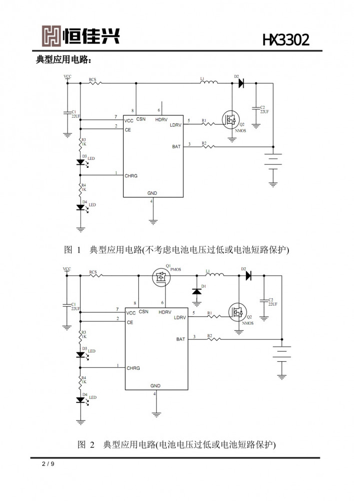 HX3302 datasheet page 2