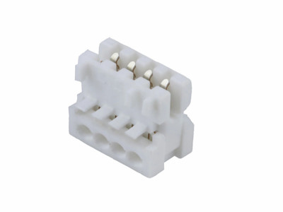 Appli-Mate RAST 2.5 IDT Housing, 2.50mm Pitch, Direct/Indirect, Female, 4 Circuits, Position Keys A, C and E Removed, Black Color Stripe
