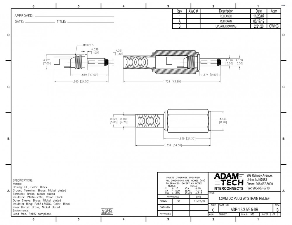 ADP-1.3/3.5/9.5-SR technical drawing preview