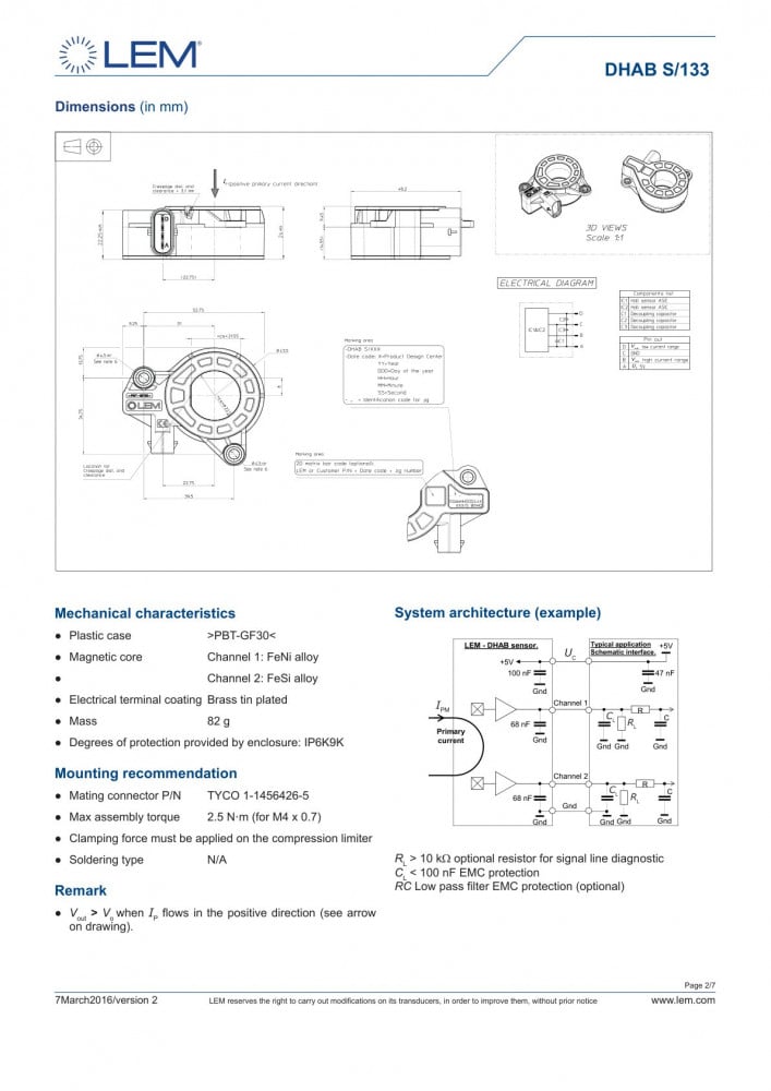 DHAB S/133 datasheet page 2