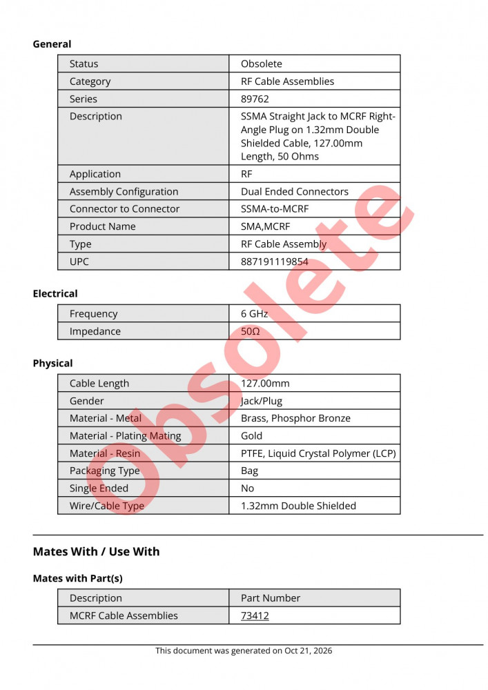 MOLEX 897620780 drawing page 2