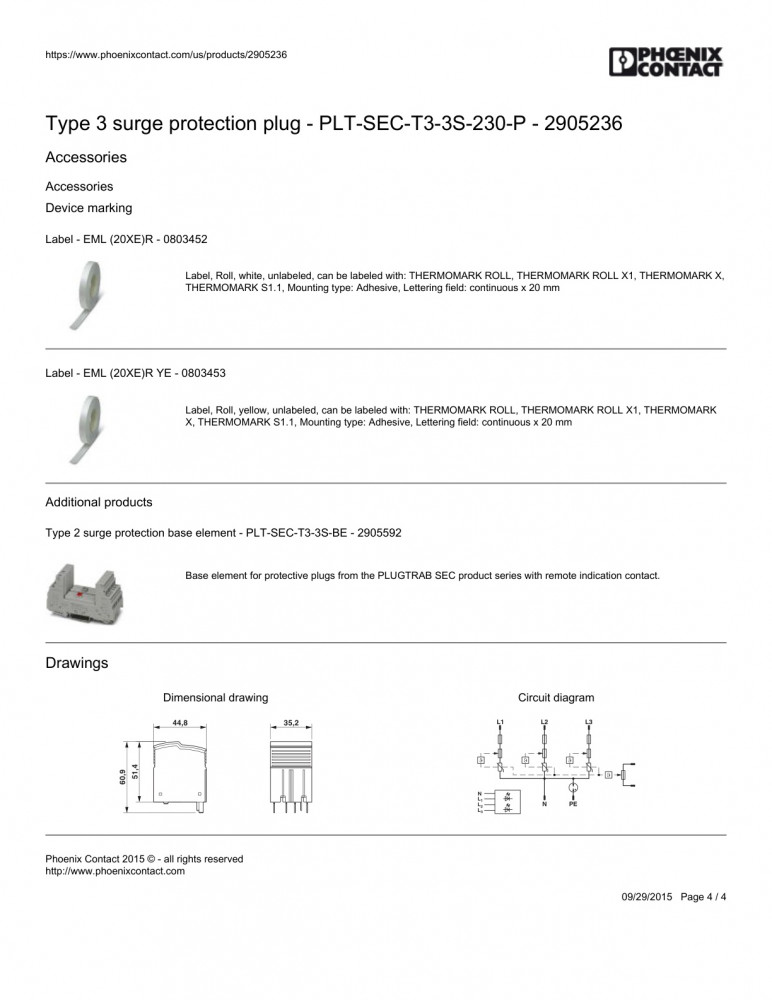 Phoenix Contact 2905236 technical document page 4