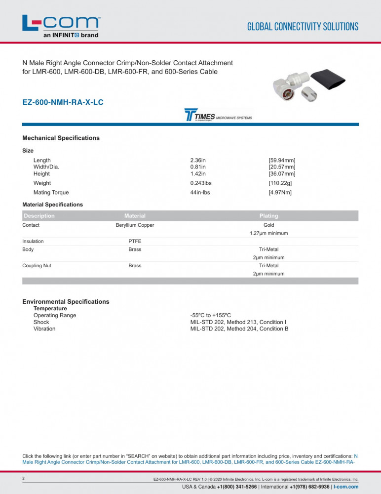 EZ-600-NMH-RA-X-LC datasheet page 2