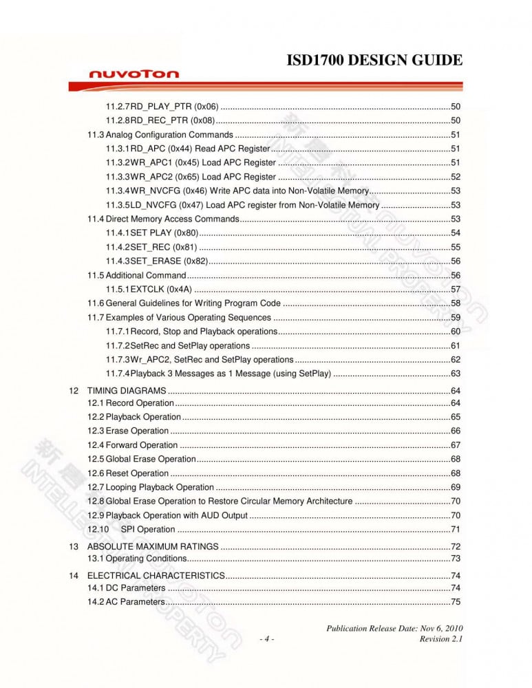ISD1700 design guide page 4