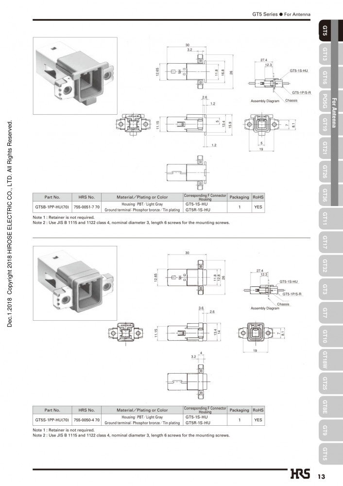 HRS GT5 Series document page 7
