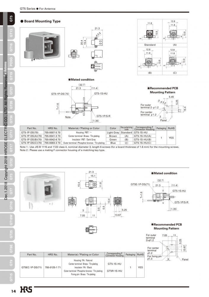 HRS GT5 Series document page 8