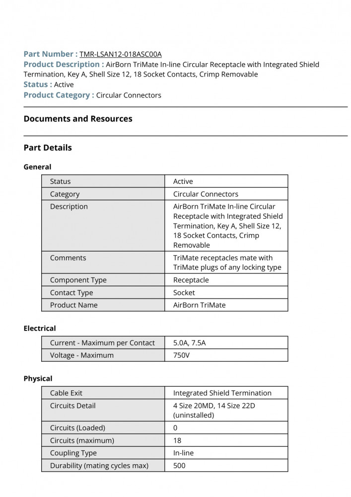 TMR-LSAN12-018ASC00A technical document image, page 1
