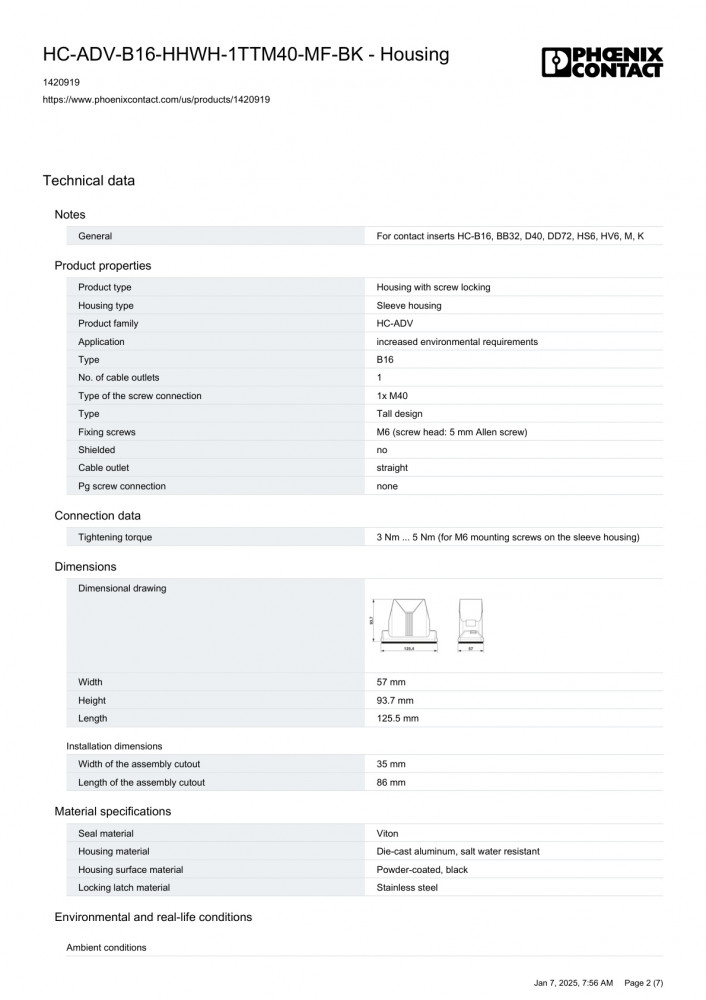 Phoenix Contact 1420919 product document page 2