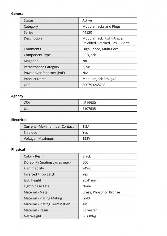 MOLEX 445200004 document preview, page 2