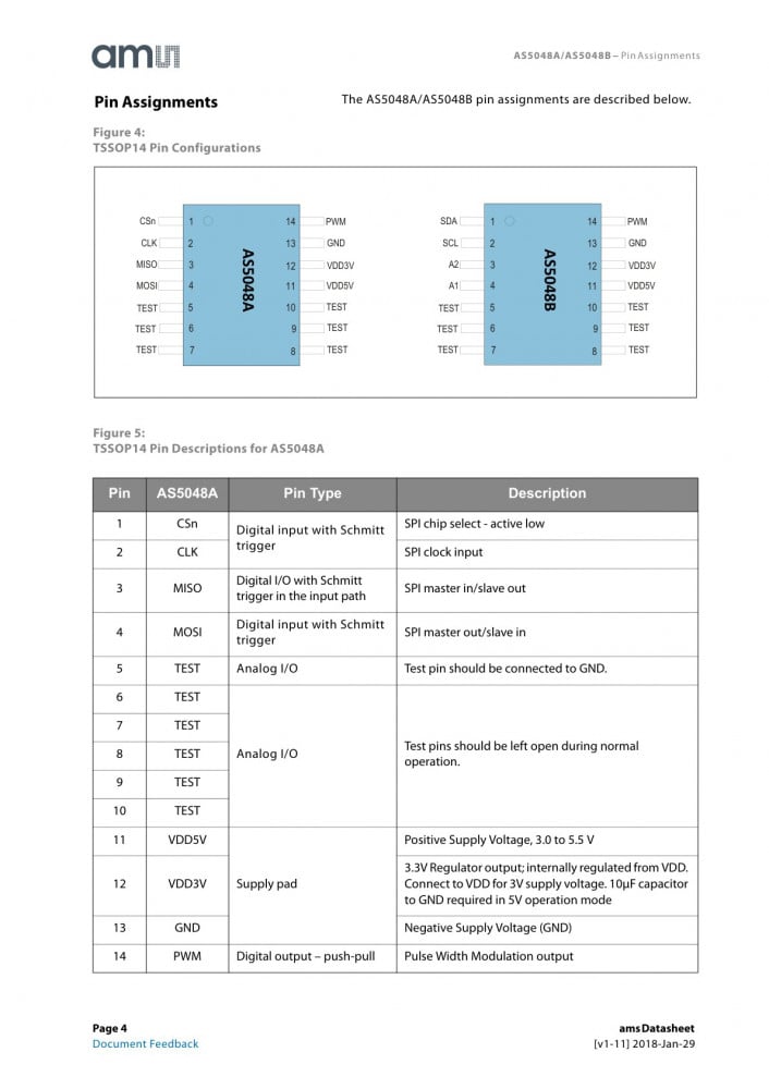 AS5048A datasheet page 4