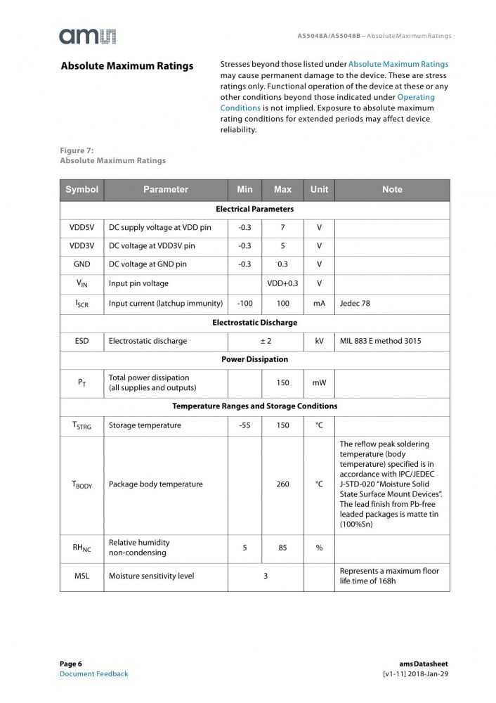 AS5048A datasheet page 6