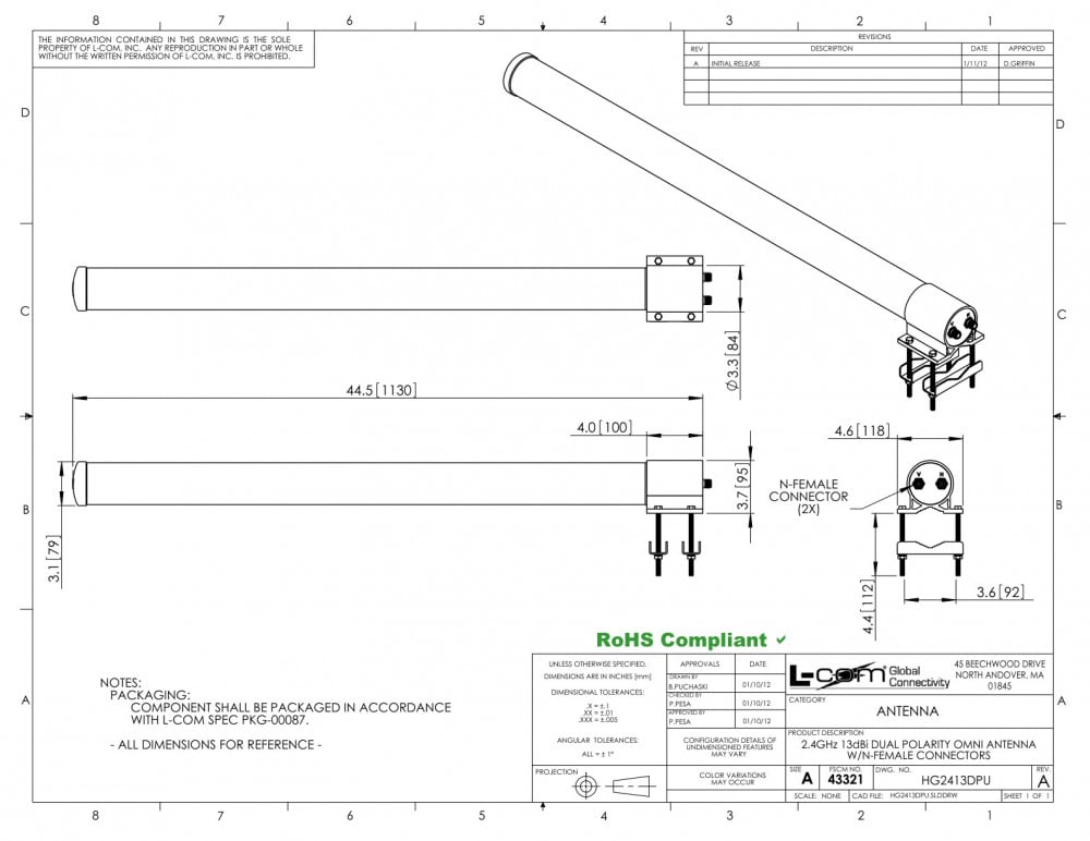HG2413DPU technical document preview