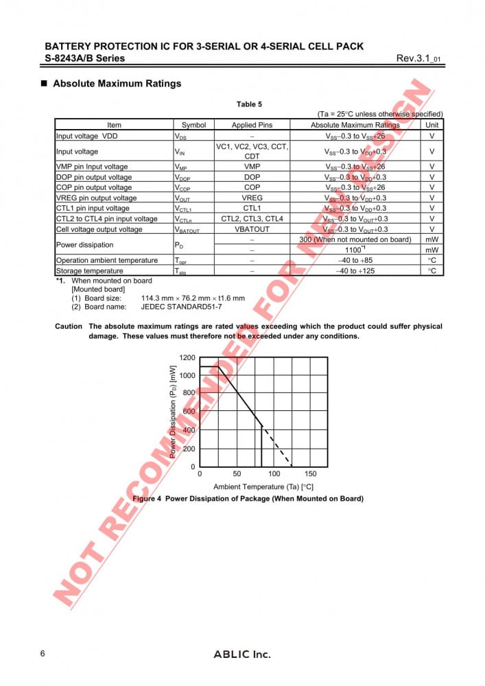 ABLIC S-8243BAEFT-TB-G datasheet page 6