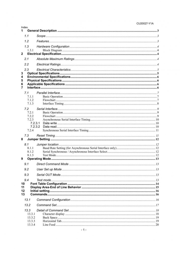 CU20027-Y1A specification page 2