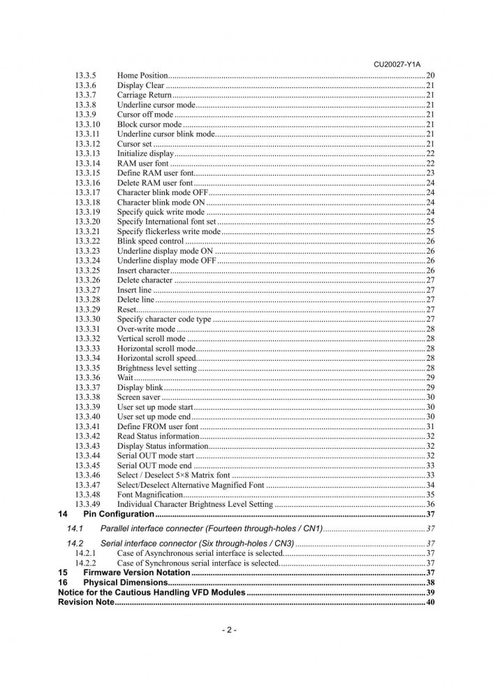 CU20027-Y1A specification page 3