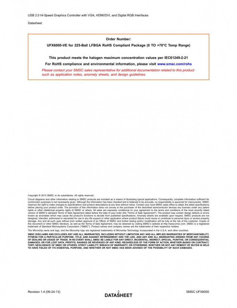 UFX6000 datasheet page 2