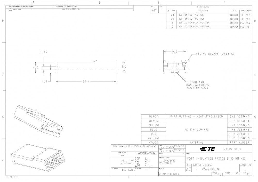 TE Connectivity 1-2133346-1 technical drawing preview