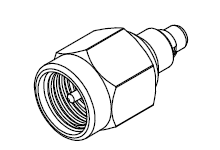 SMB Jack-to-SMA Plug, Between-Series Adapter, One Piece Per Bag, 50 Ohms